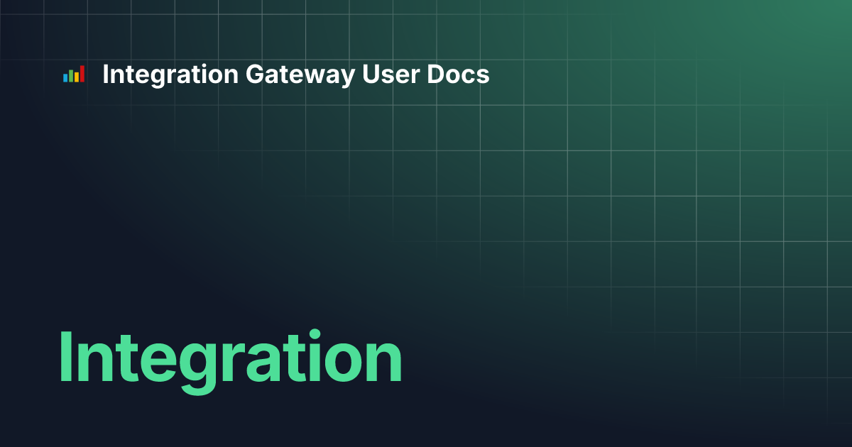 Integration | Glyue User Docs