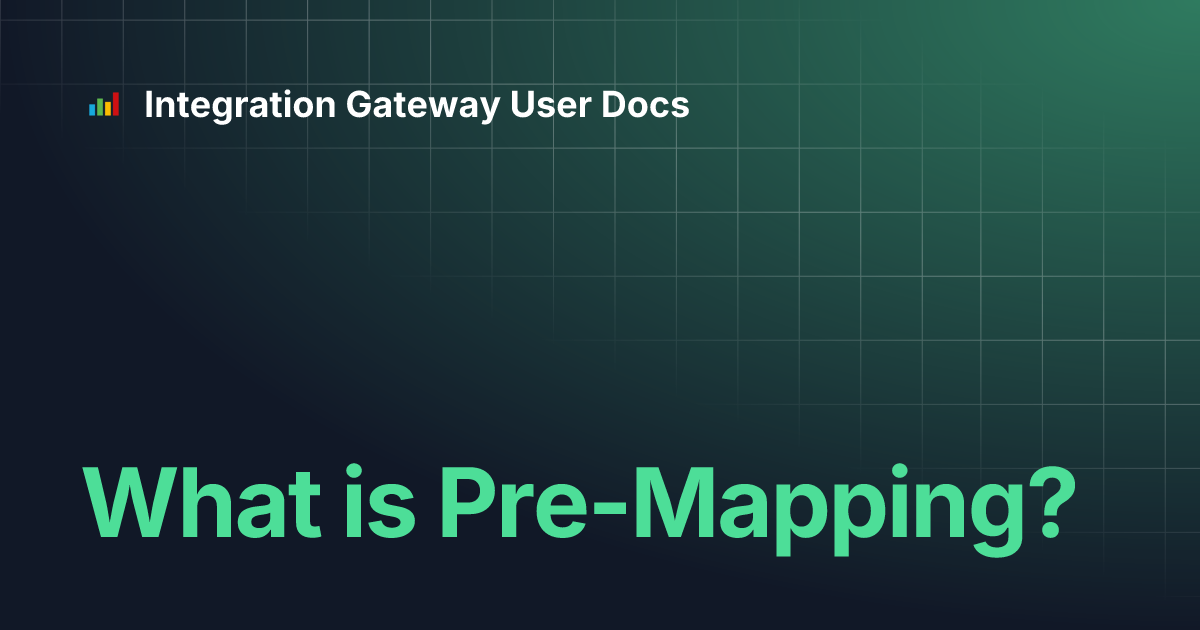 What is Pre-Mapping? | Glyue User Docs