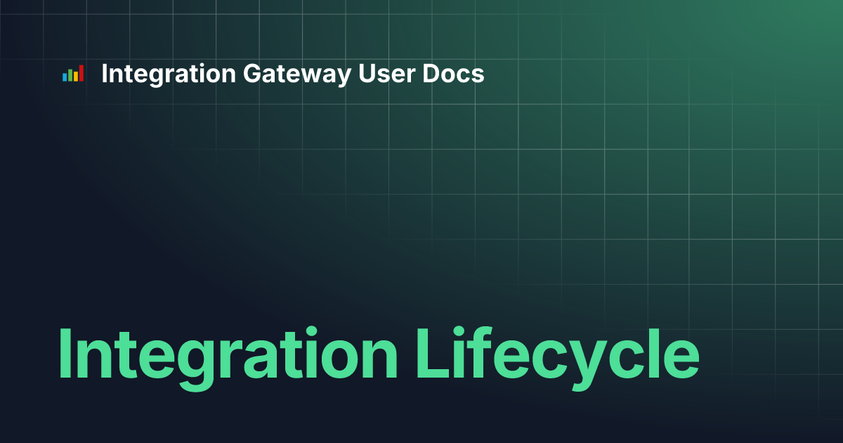 Integration Lifecycle | Glyue User Docs