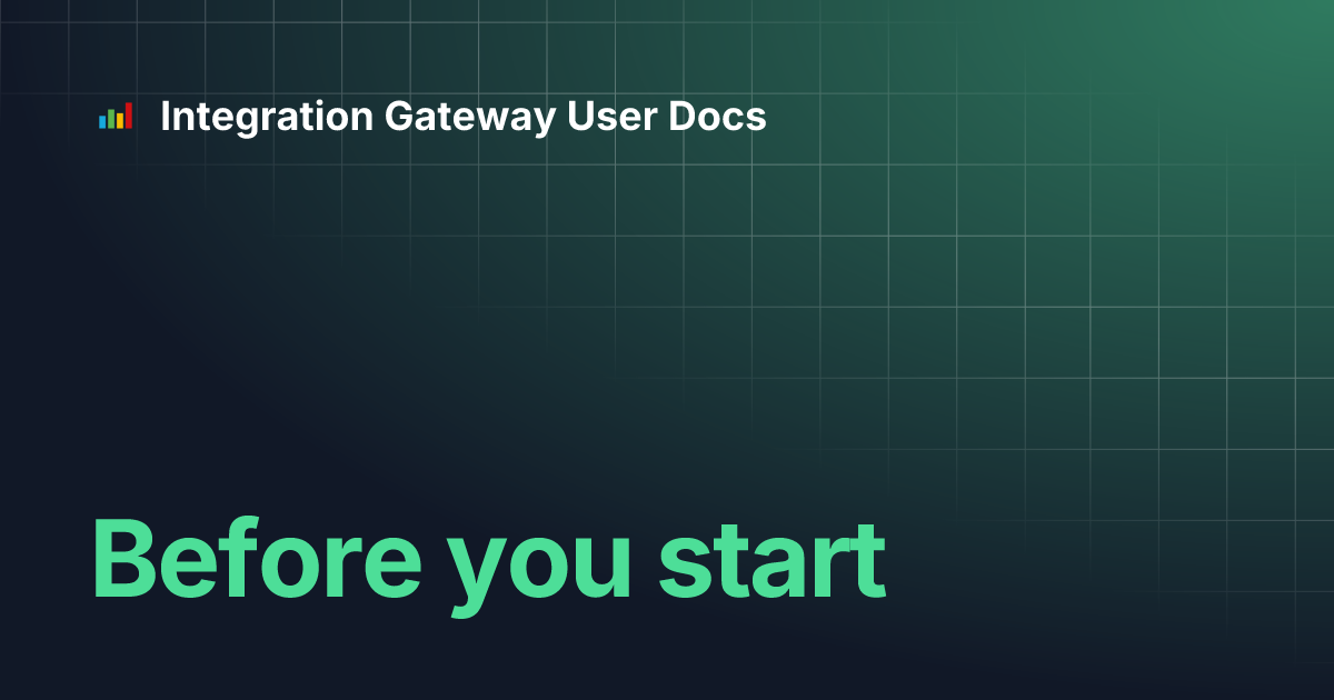 Before you start | Glyue User Docs