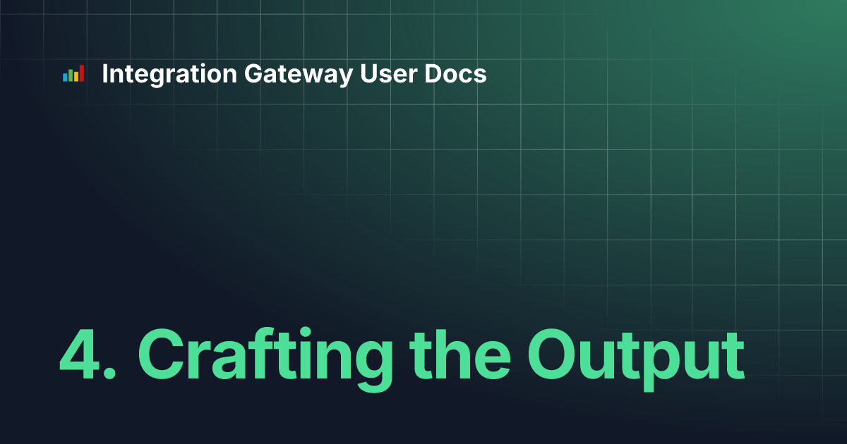 4. Crafting the Output | Glyue User Docs